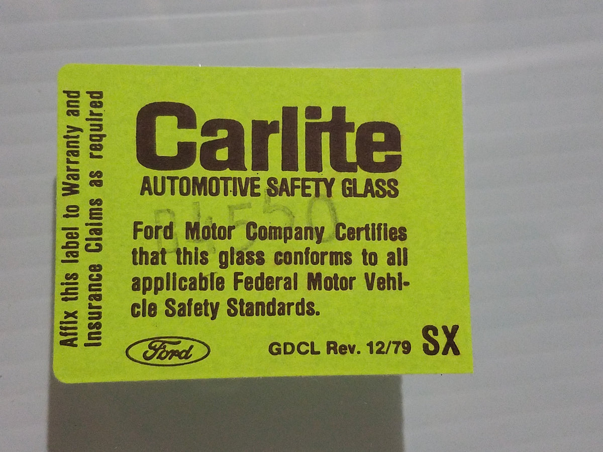 1971-1980 Ford Pinto, Bobcat 2 Door Sedan, Rear Back Glass, Carlite ...
